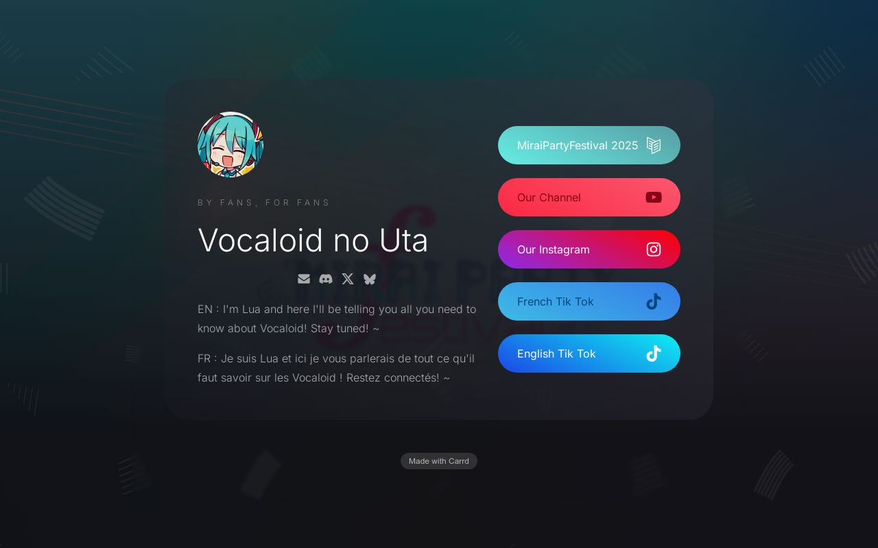 Vocaloid No Uta